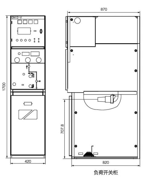 High Voltage Indoor Solid Insulation Switchgear SIS-12/630-25 50Hz