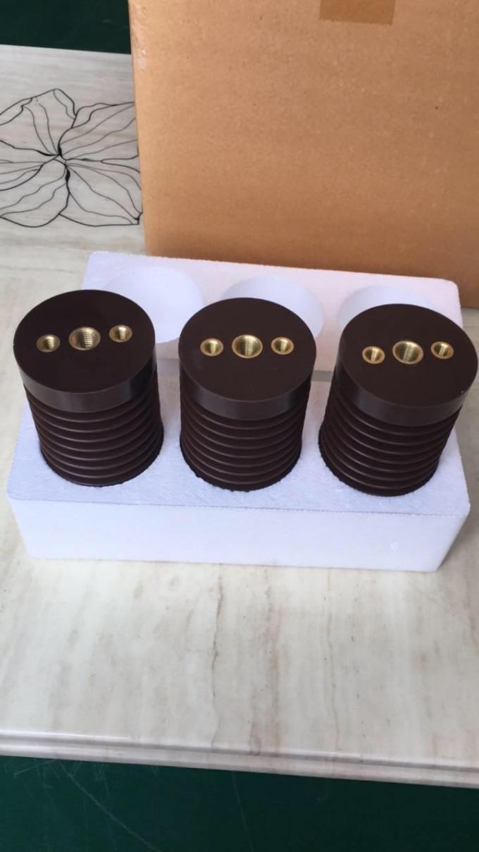 H=175mm 24kV Epoxy Resin Medium Voltage Insulators , Support Insulator ...