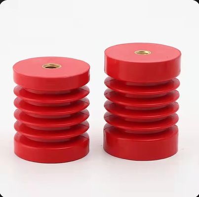 Electrical Epoxy Resin Busbar Insulator Red Low Voltage Trough Type