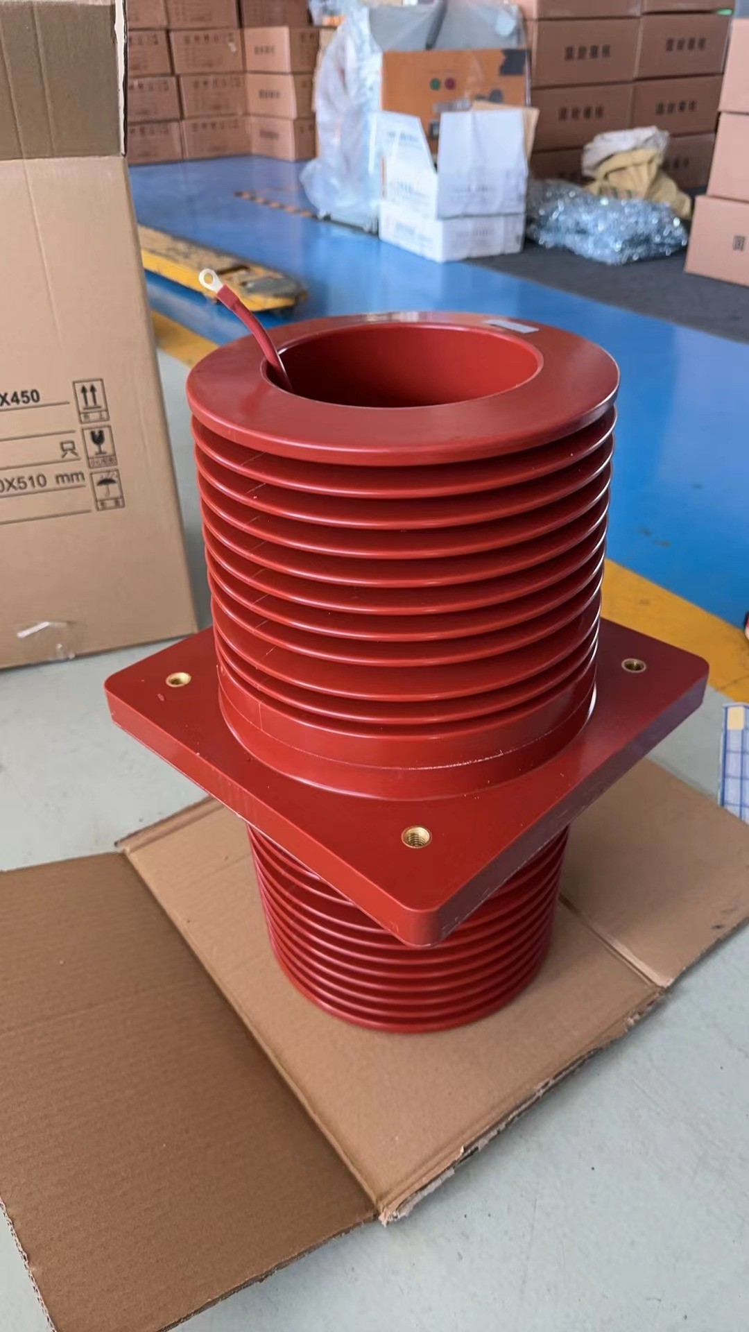 40.5kv Casting Resin Wall Bushing Insulation With Shiled Net Cross ...