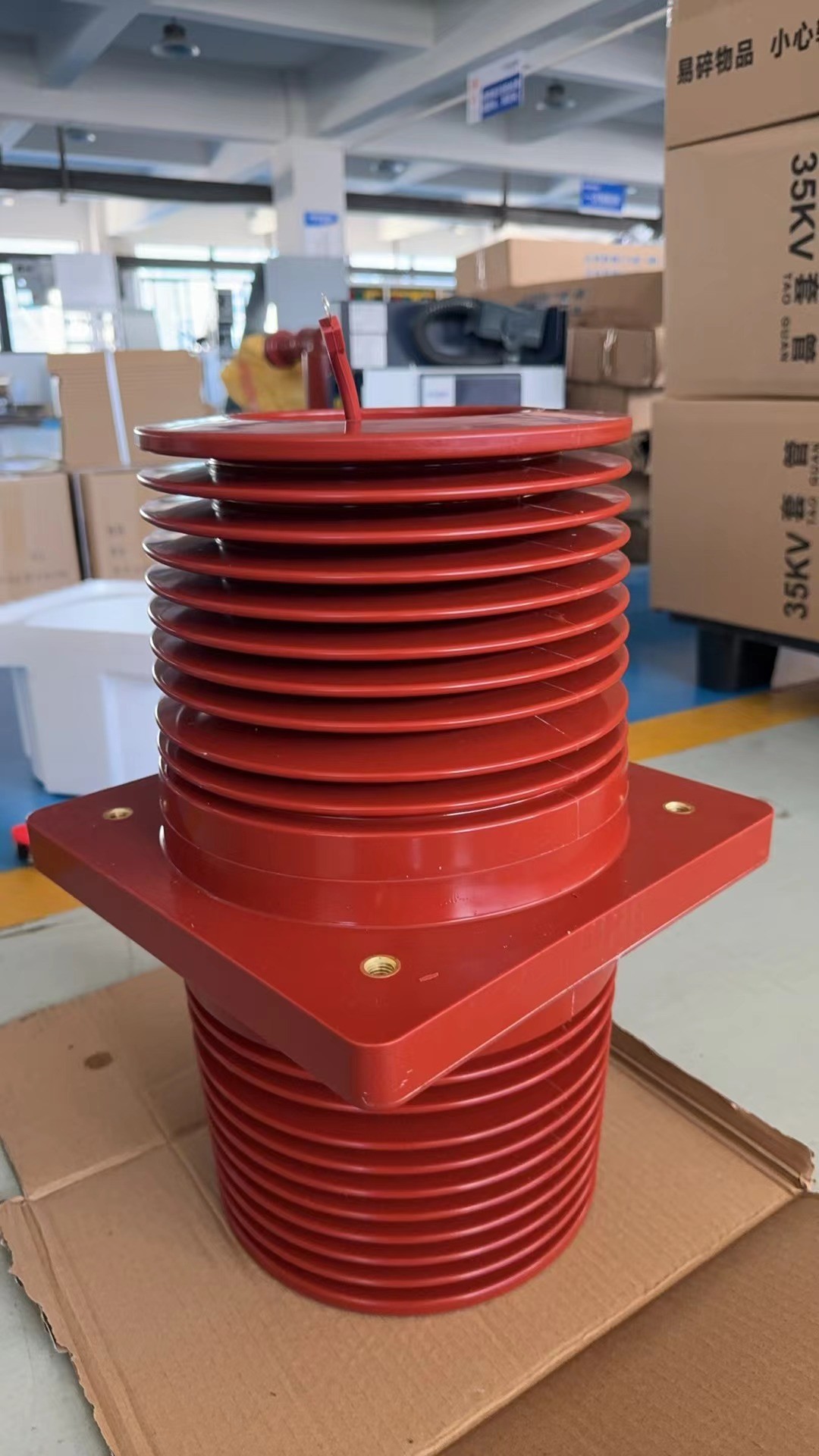 40.5kv Casting Resin Wall Bushing Insulation With Shiled Net Cross ...