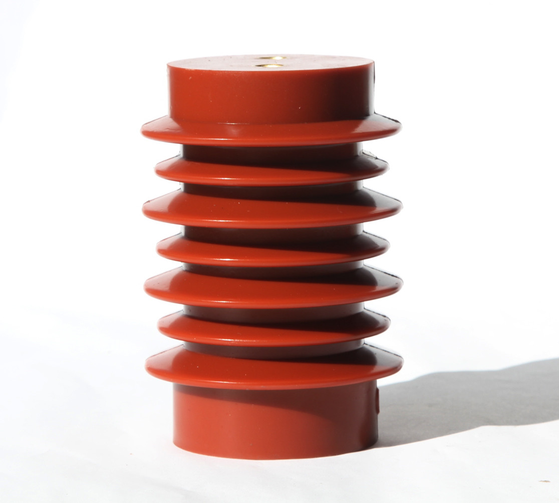 Red 10kV Epoxy Resin Support Medium Voltage Insulator 100X140mm OEM Service