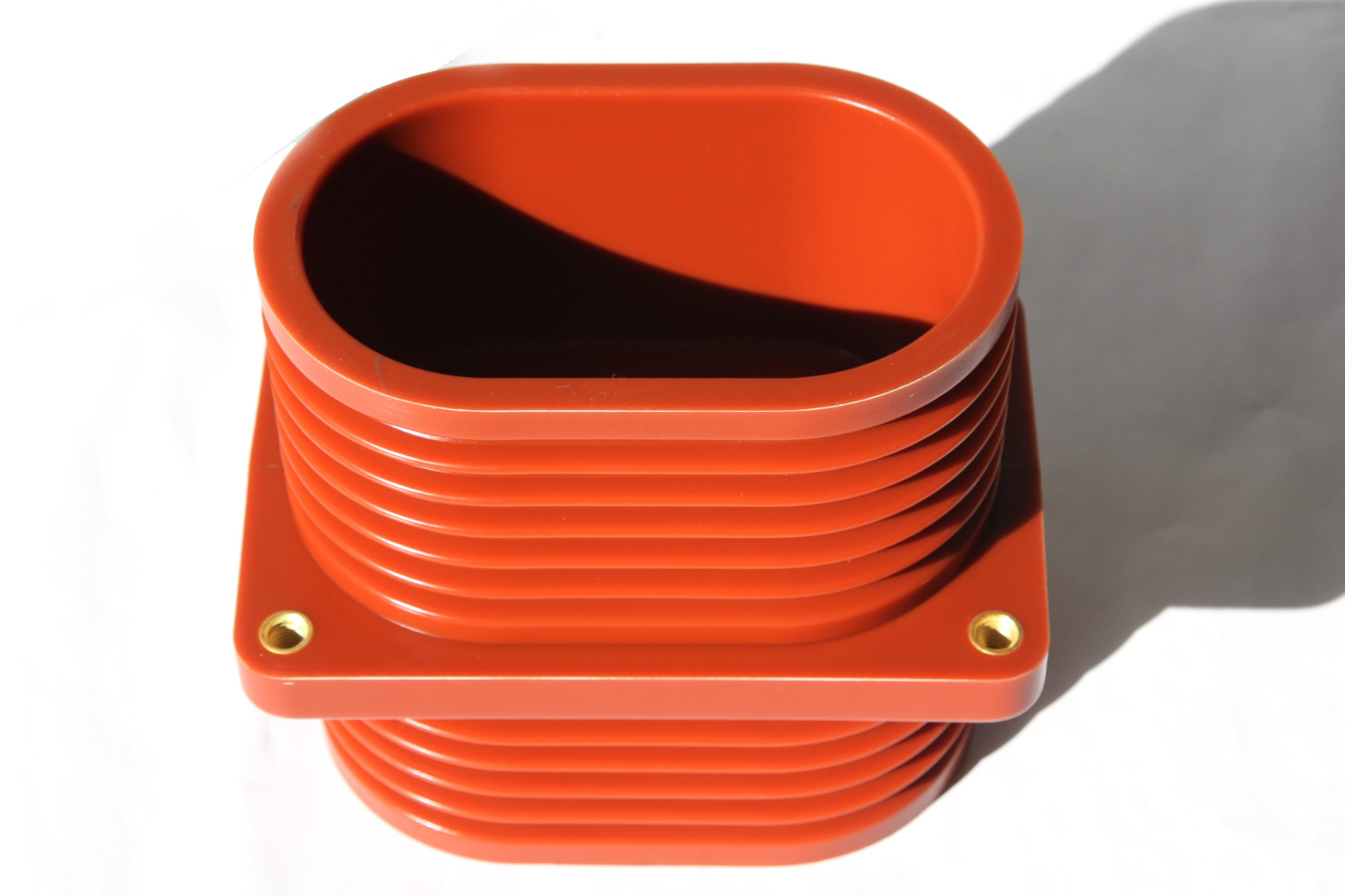 High Voltage Wall Insulation Epoxy Resin Bushing , Busbar Through Insulator