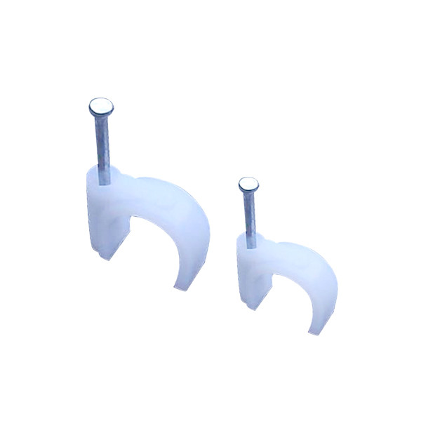 Circle Plastic Cable Clips For Fix All Wires Cables And Tubes In ...